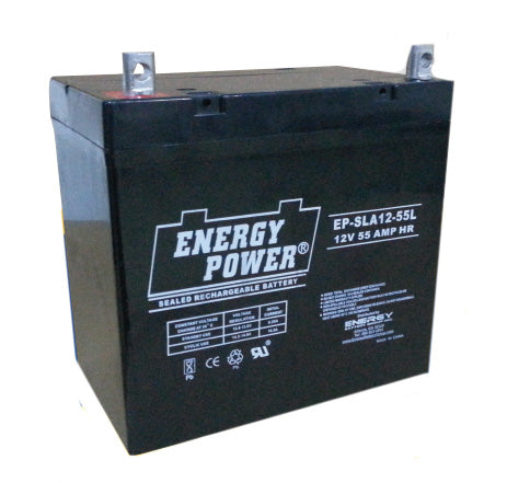 Energy Power 12V 55 AH AGM Battery - EP-SLA12-55L | solar panels and ...